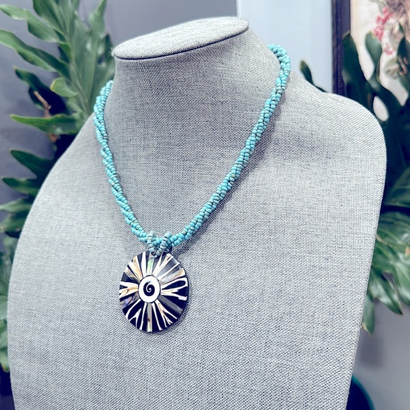 Jewelry | Triple Strand White Shiva Shell Abalone Brown Sea Shell ...
